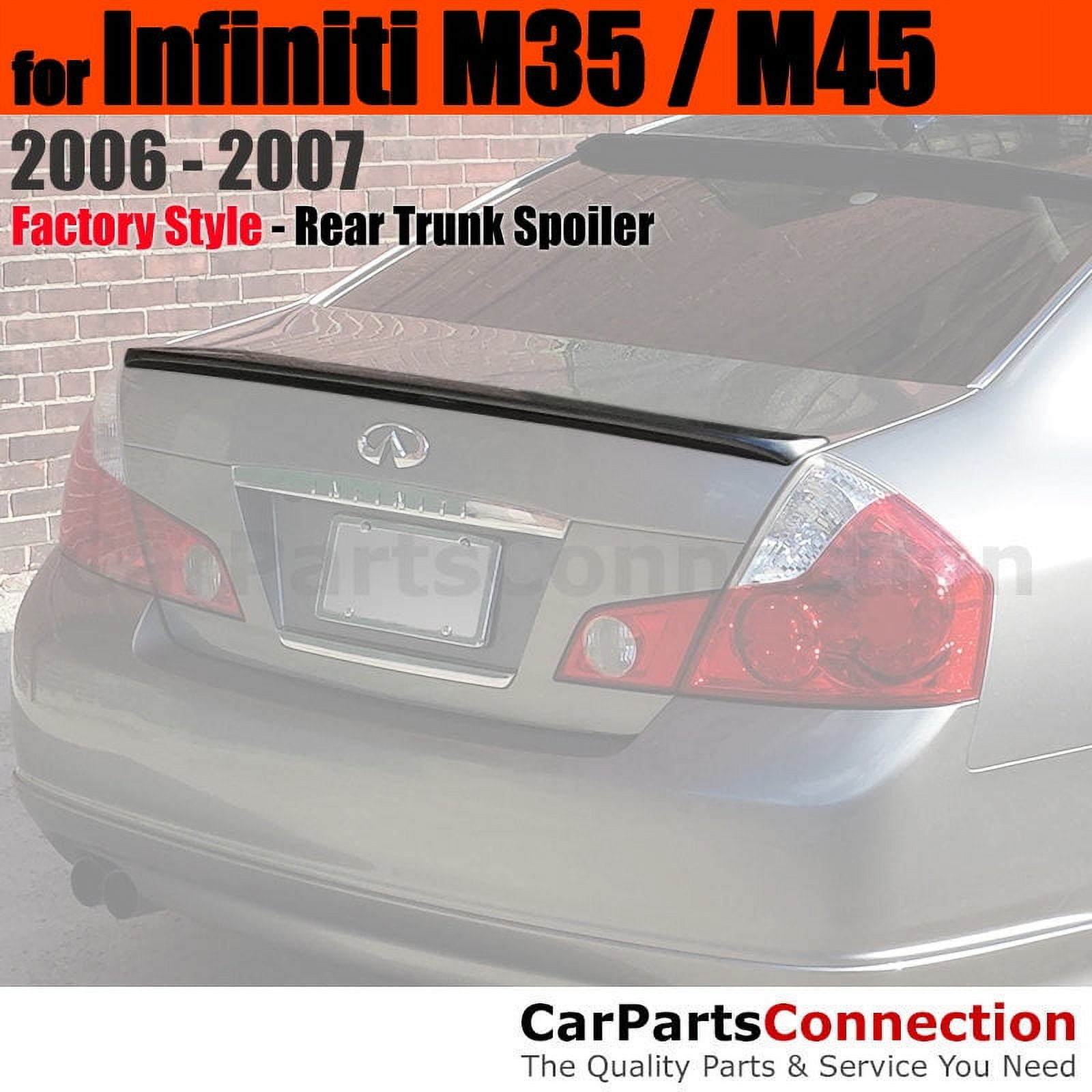 Trunk Spoiler Compatible With 2006-2007 Infiniti M35 / M45 Sedan ...