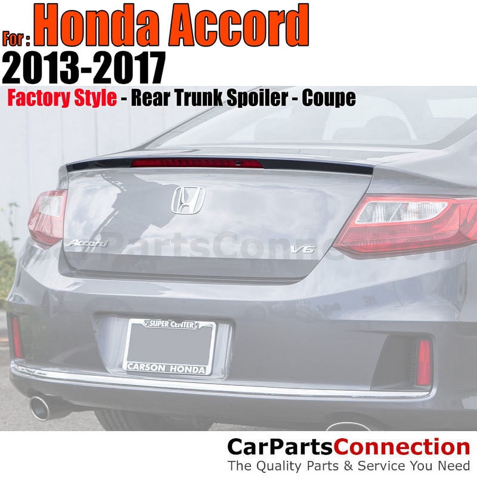 Trunk Spoiler Compatible With 2013 2014 2015 2016 2017 Honda Accord ...