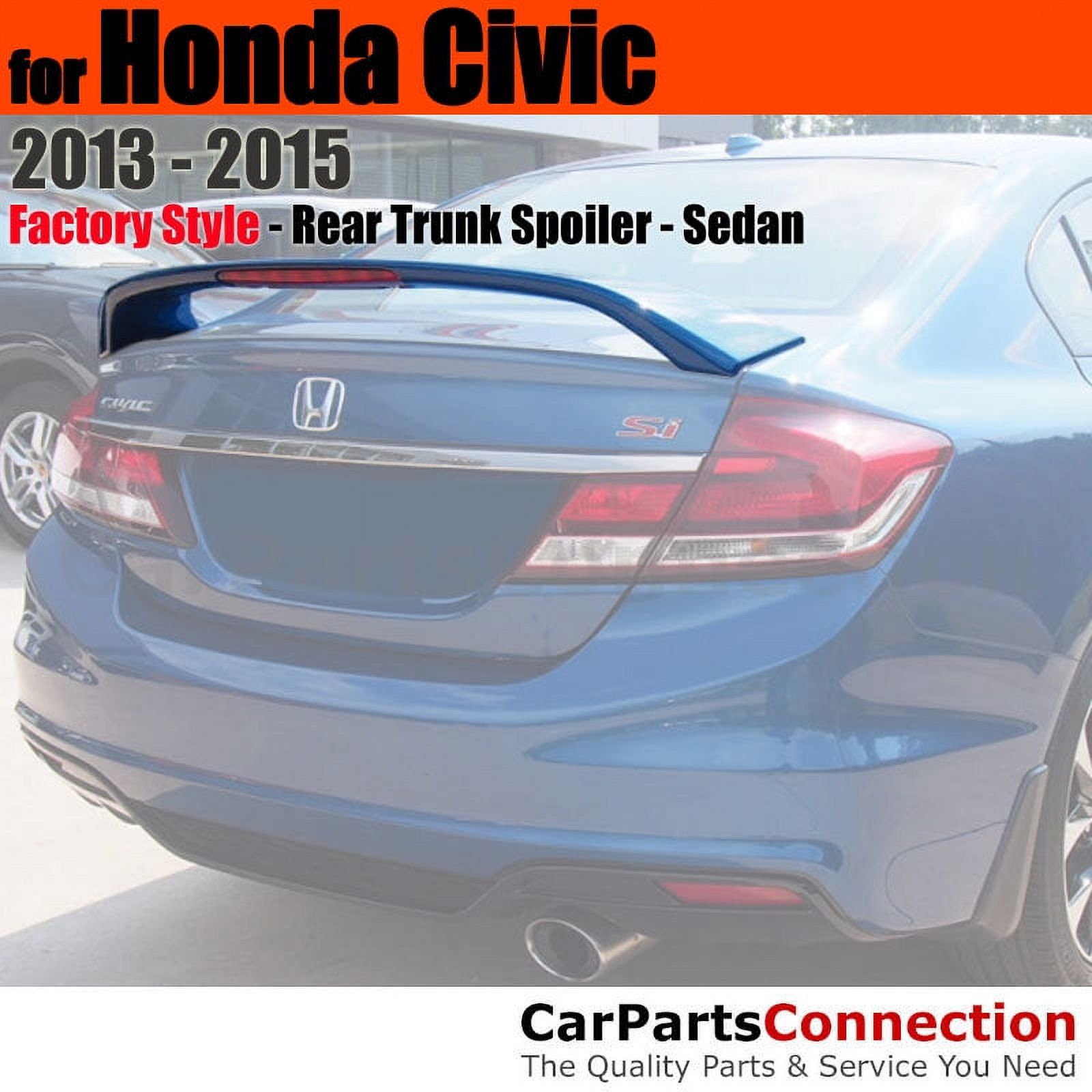 Trunk Spoiler Compatible With 2013 2014 2015 Honda Civic Si Sedan ...
