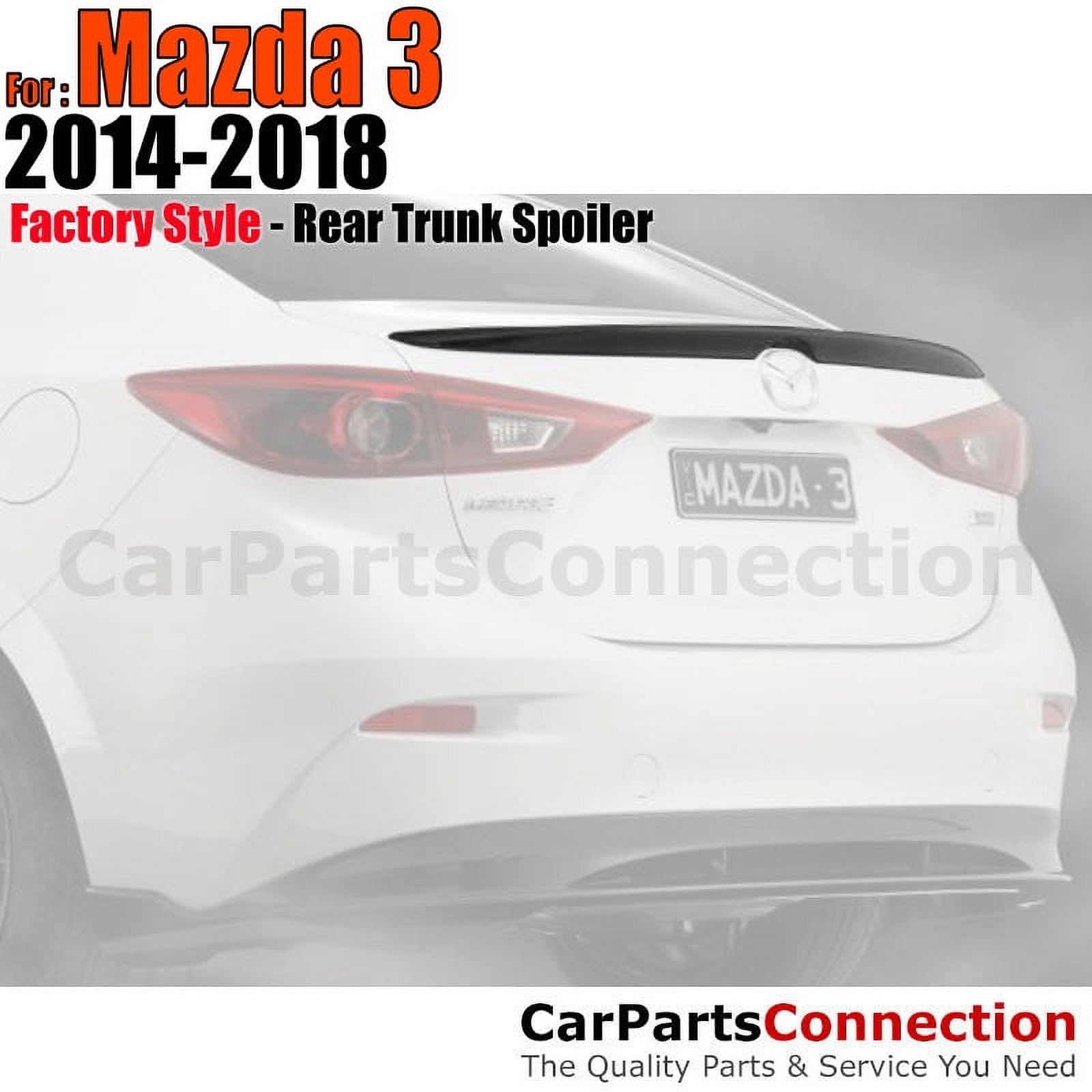 Trunk Spoiler Compatible With 2014 2015 2016 Mazda Mazda 3 Sedan ...