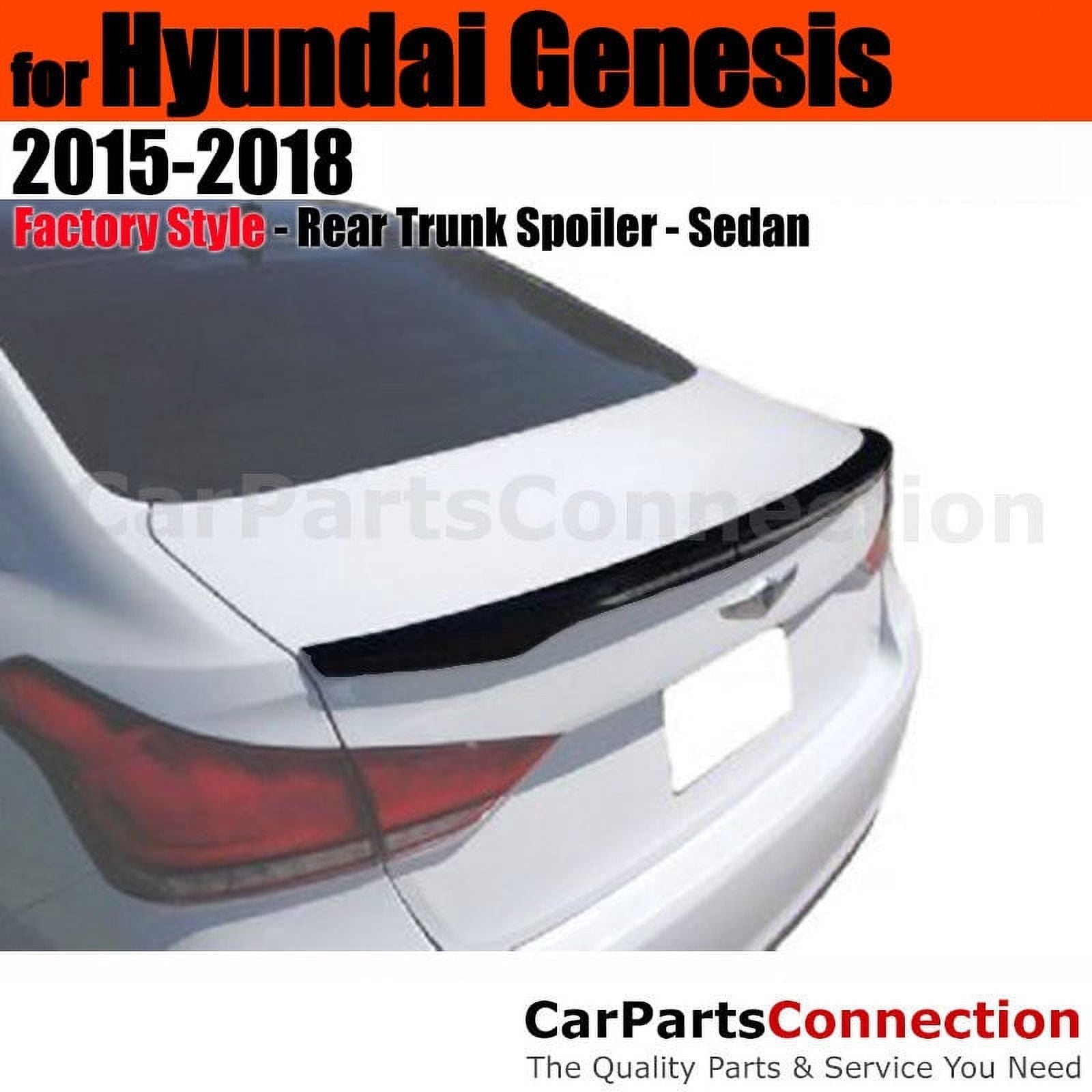 Trunk Spoiler Compatible With 2015-2016 Hyundai Genesis Sedan Factory ...
