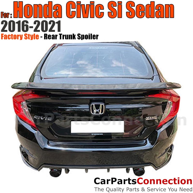 Trunk Spoiler Compatible With 2016 2017 2018 2019 2020 2021 Honda Civic ...