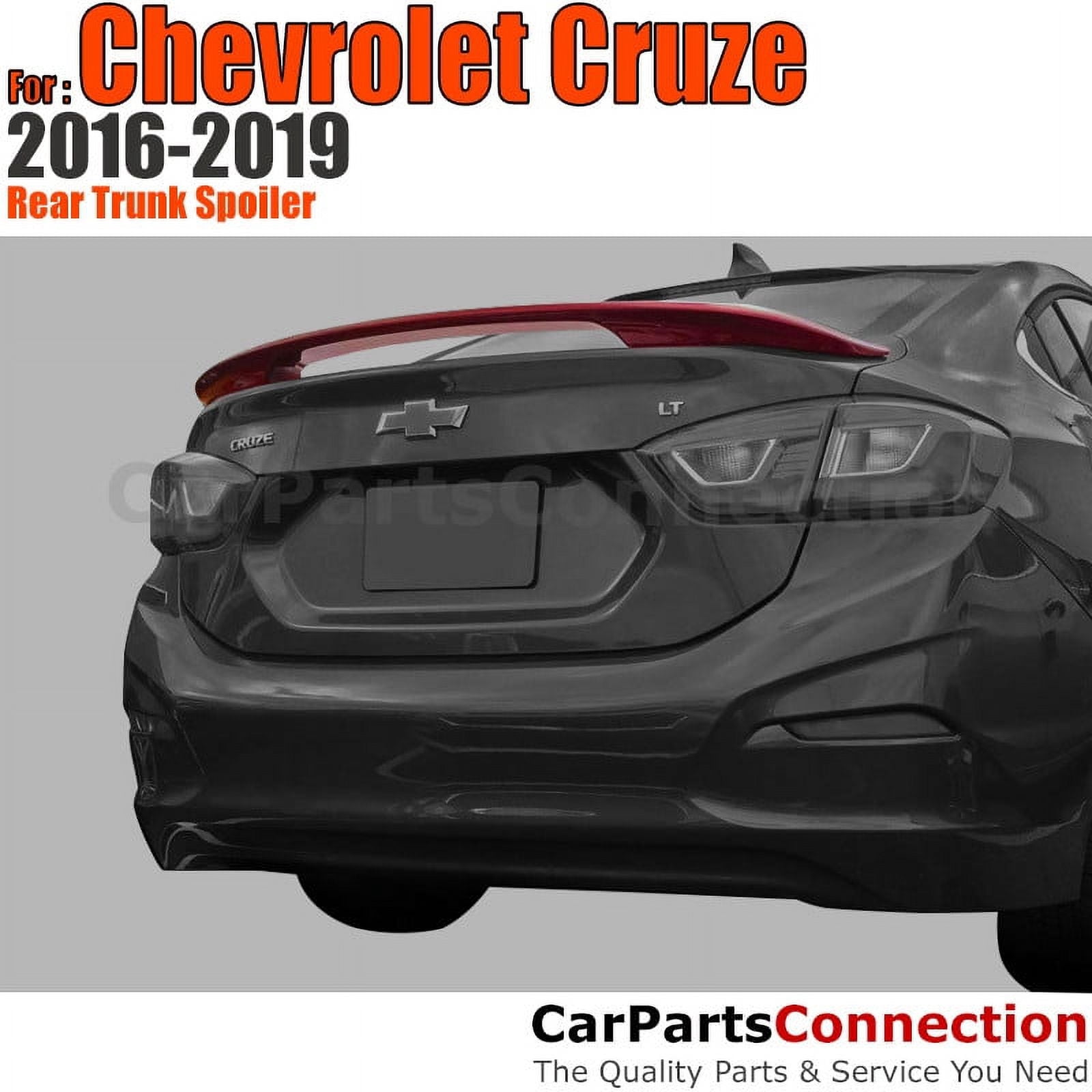 Trunk Spoiler Compatible With 2016 2017 2018 2019 Chevrolet Cruze Sedan ...