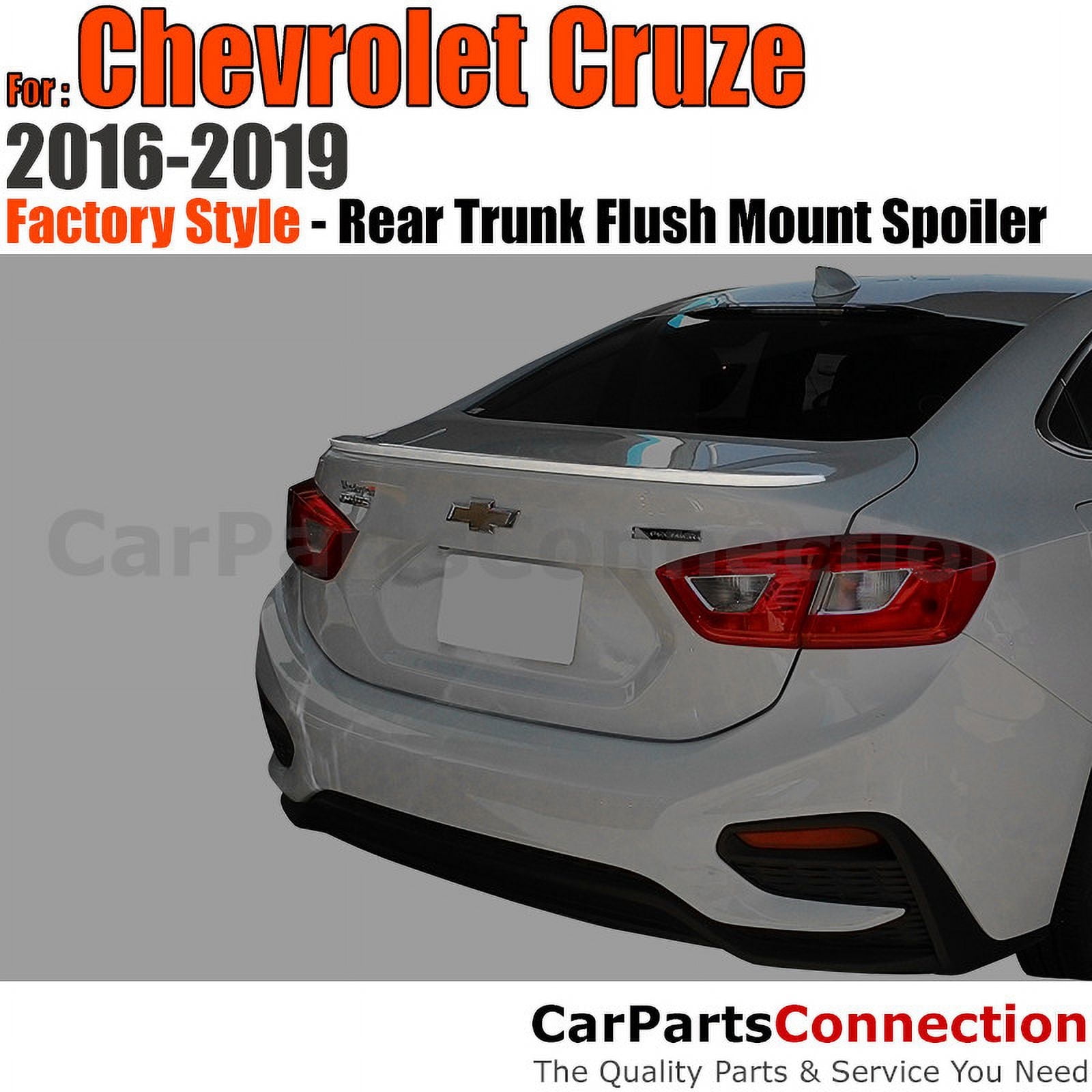 Trunk Spoiler Compatible With 2016 2017 2018 2019 Chevrolet Cruze Sedan ...