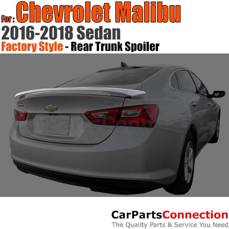 Trunk Spoiler Compatible With 2016 2017 2018 Chevrolet Malibu Sedan ...