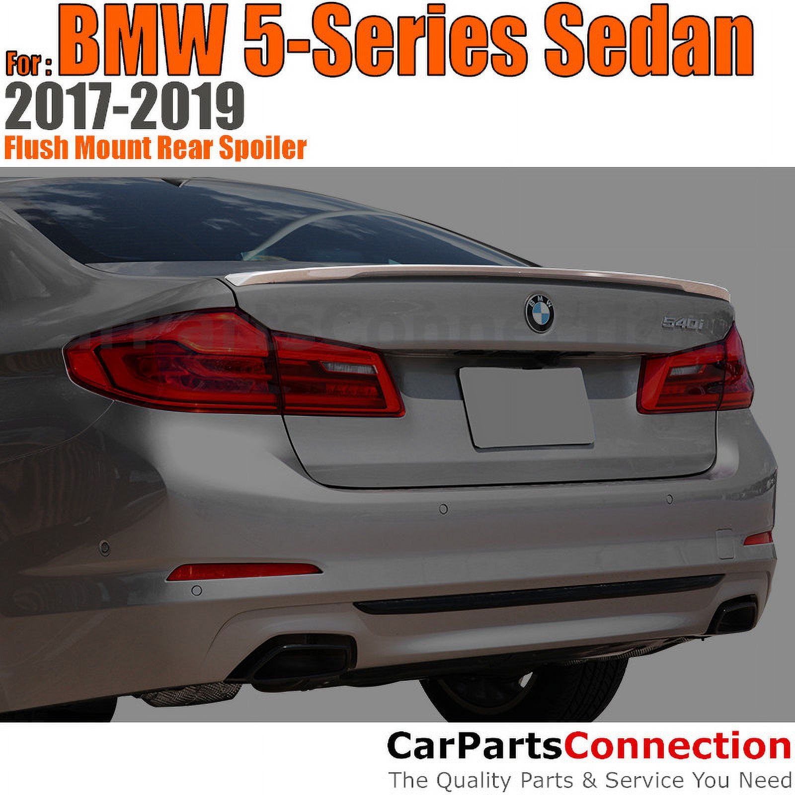 Trunk Spoiler Compatible With 2017 2018 2019 BMW 5-Series Sedan Factory ...