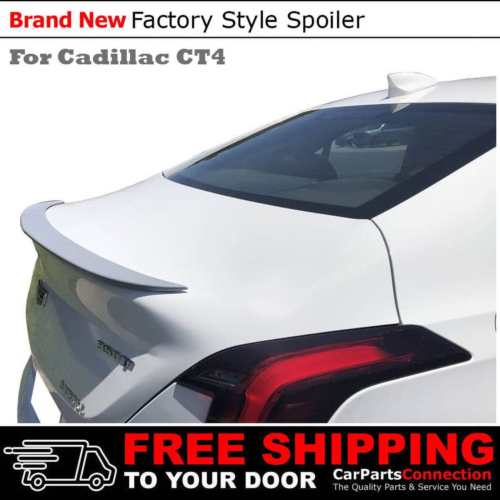 Trunk Spoiler Compatible With 2020 2021 2022 2023 Cadillac CT4 Sedan ...