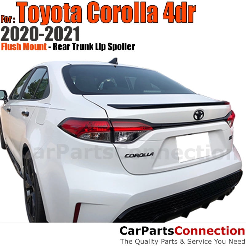 Trunk Spoiler Compatible With 2020-2021 Toyota Corolla Sedan Factory ...