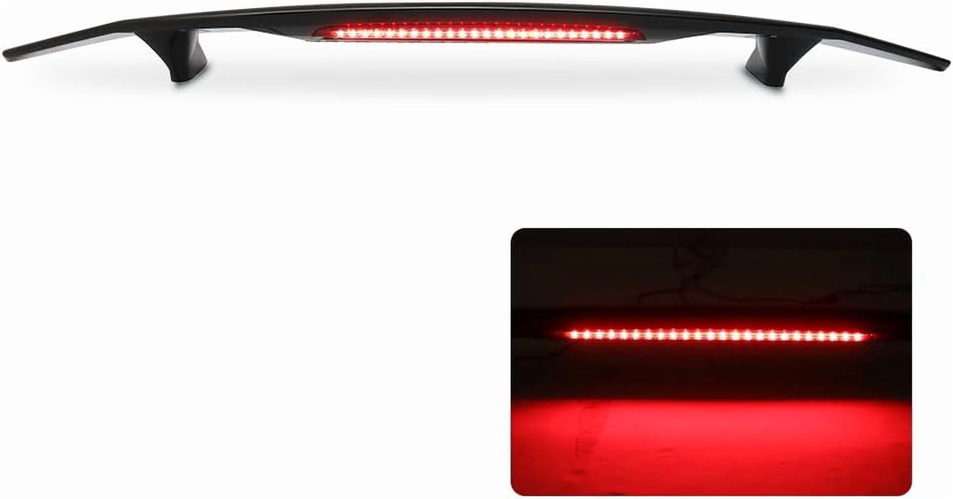 Trunk Spoiler Compatible with Universal Cars, IKON Style Glossy Black ...