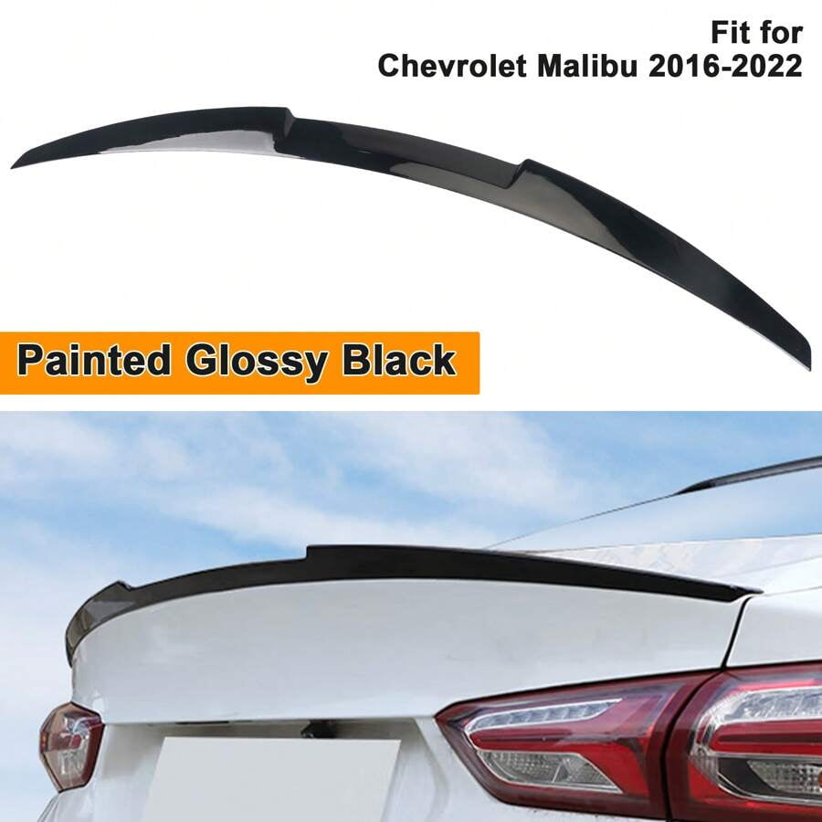 Trunk Spoiler Wing Painted Glossy Black Rear Tail Wing Diffuser ...