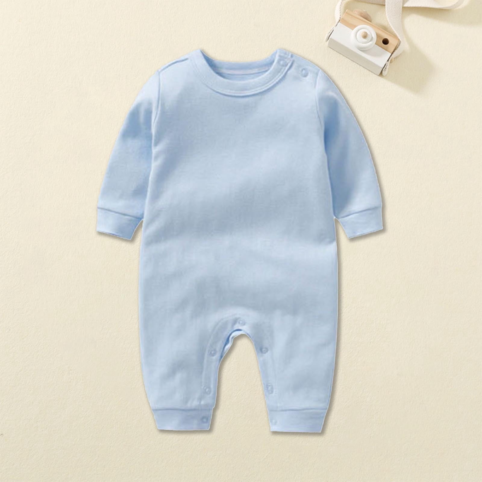 fnnxnal 6 Months Newborn Onesie, 100% Cotton Long Sleeve, Snap Crotch ...