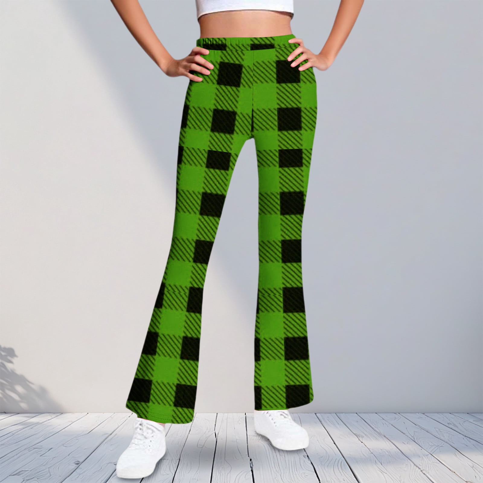 Girls Plaid Pants