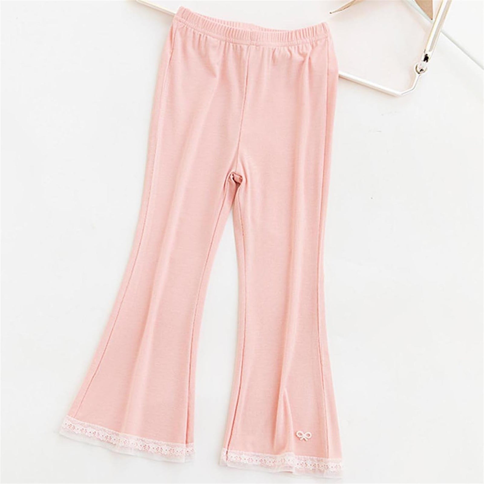 Trupants Girls Long Pants, Pink Size 11 T for Girls Kids, Slim Fit ...