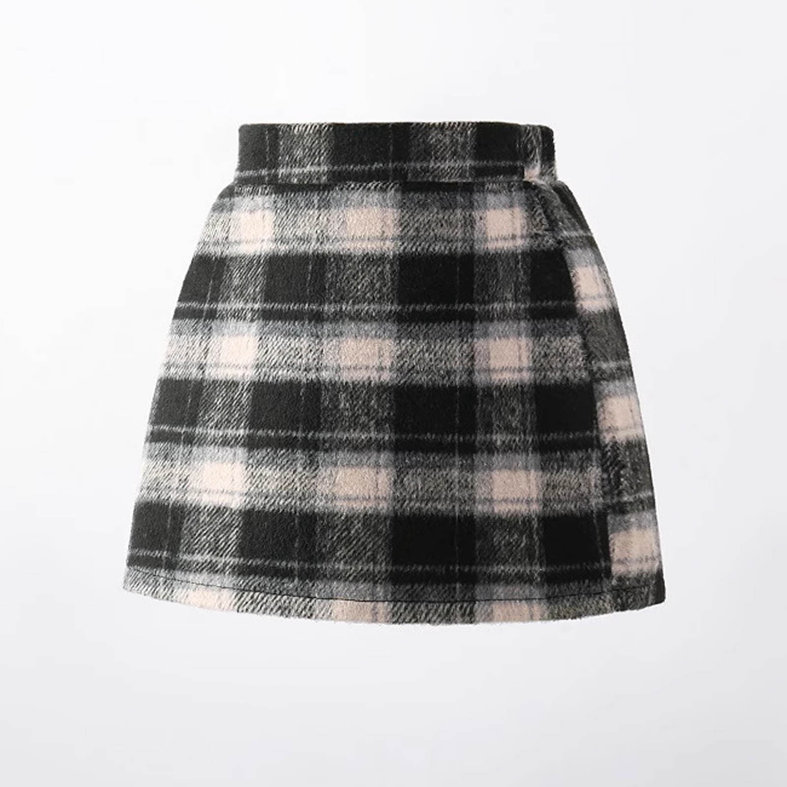 Trupants Little Girls 6T Black Plaid Mini Skirt - Elastic Waist ...