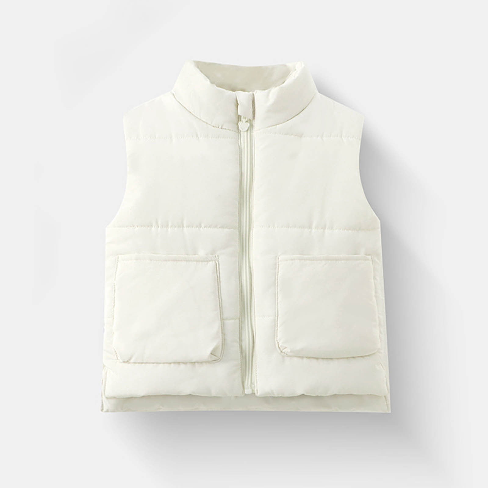 fnnxnal Toddler Puffer Vest 3-4T White - Cotton Lightweight Warm, Full ...