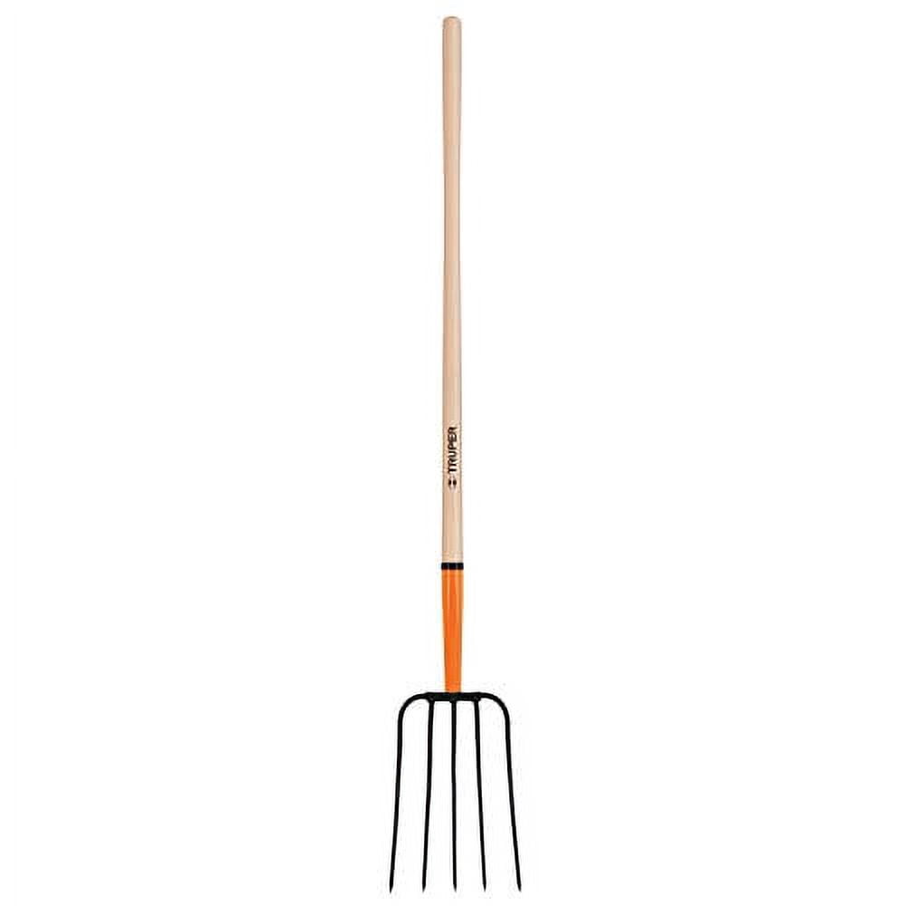 Truper 11006 / BPJ-5/ 5-Tine Manure Fork 9" (23cm). - Walmart.com
