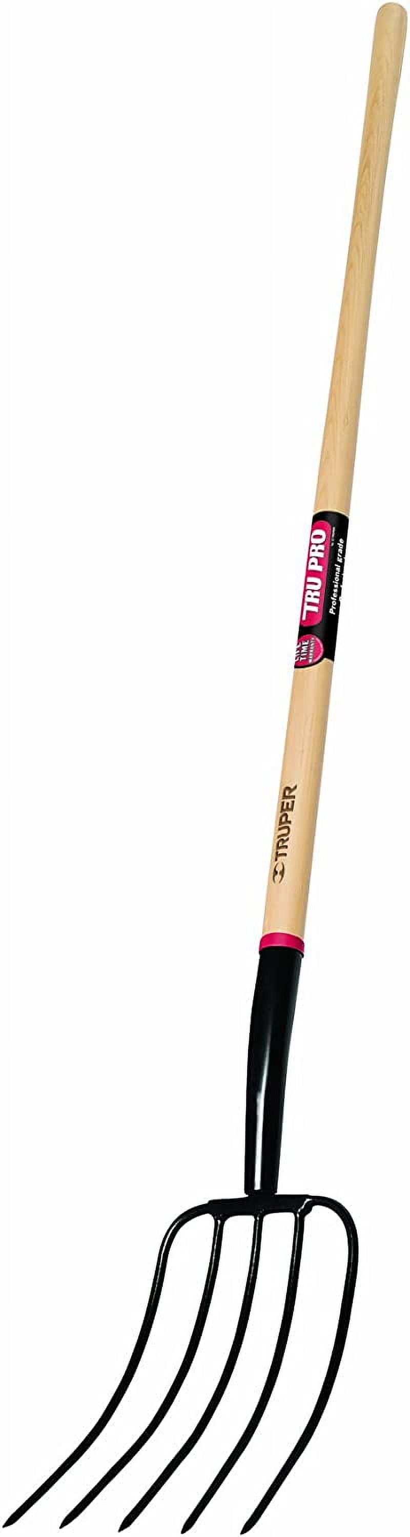 Truper Pro 54-Inch 5-Tine Manure Fork with Long Ash Handle - Durable ...