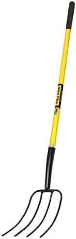 Truper 30320 Tru Pro 50-Inch Manure Fork, 4-Tine, Fiberglass Handle, 10 ...