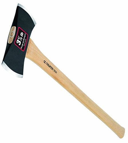 Truper 30524 3-1/2-Pound Double Bit Michigan Axe, Hickory Handle, 35 ...