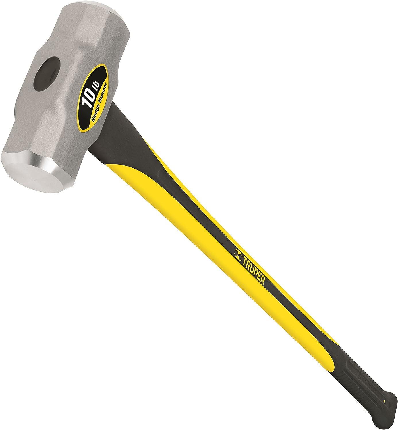 Truper 30930 10-Pound Sledge Hammer, Fiberglass Handle with Rubber Grip ...