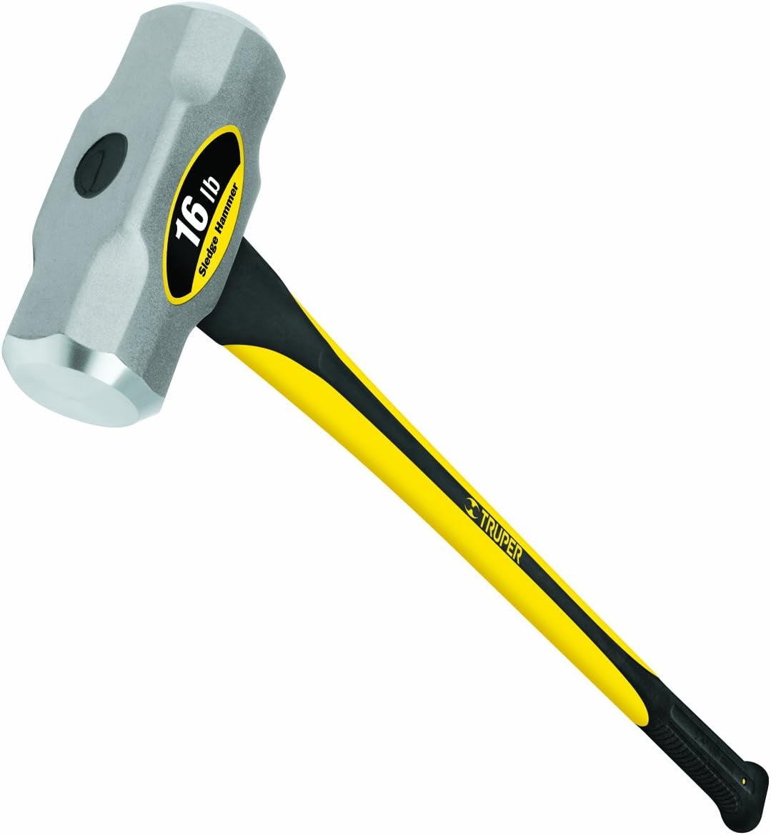 Truper 30933 16-Pound Sledge Hammer, Fiberglass Handle with Rubber Grip ...