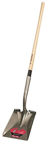 Truper 34279 Tru Pro Square-Point Shovel with Extended Socket, American ...
