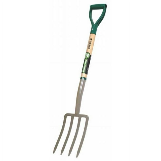 Truper 7 in. W Steel 4 Spading Fork - Walmart.com