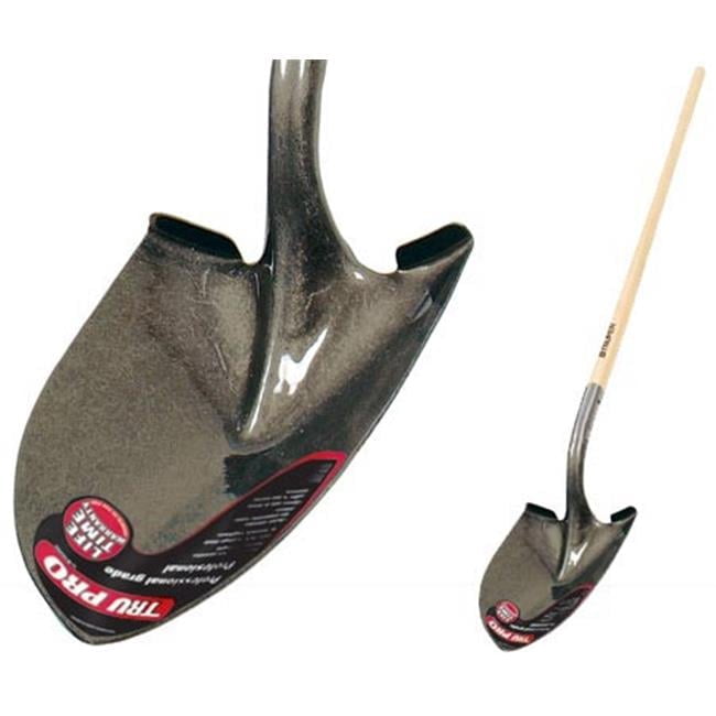 Truper Tools Tru-Pro Round Point Shovel With Wood Handle - Walmart.com