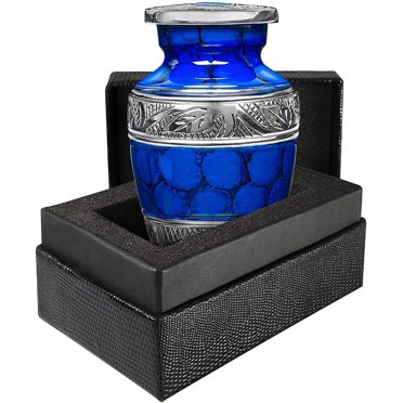 Urnsdirect2u Middleton Blue Companion Urn Set, 440 cubic inches ...