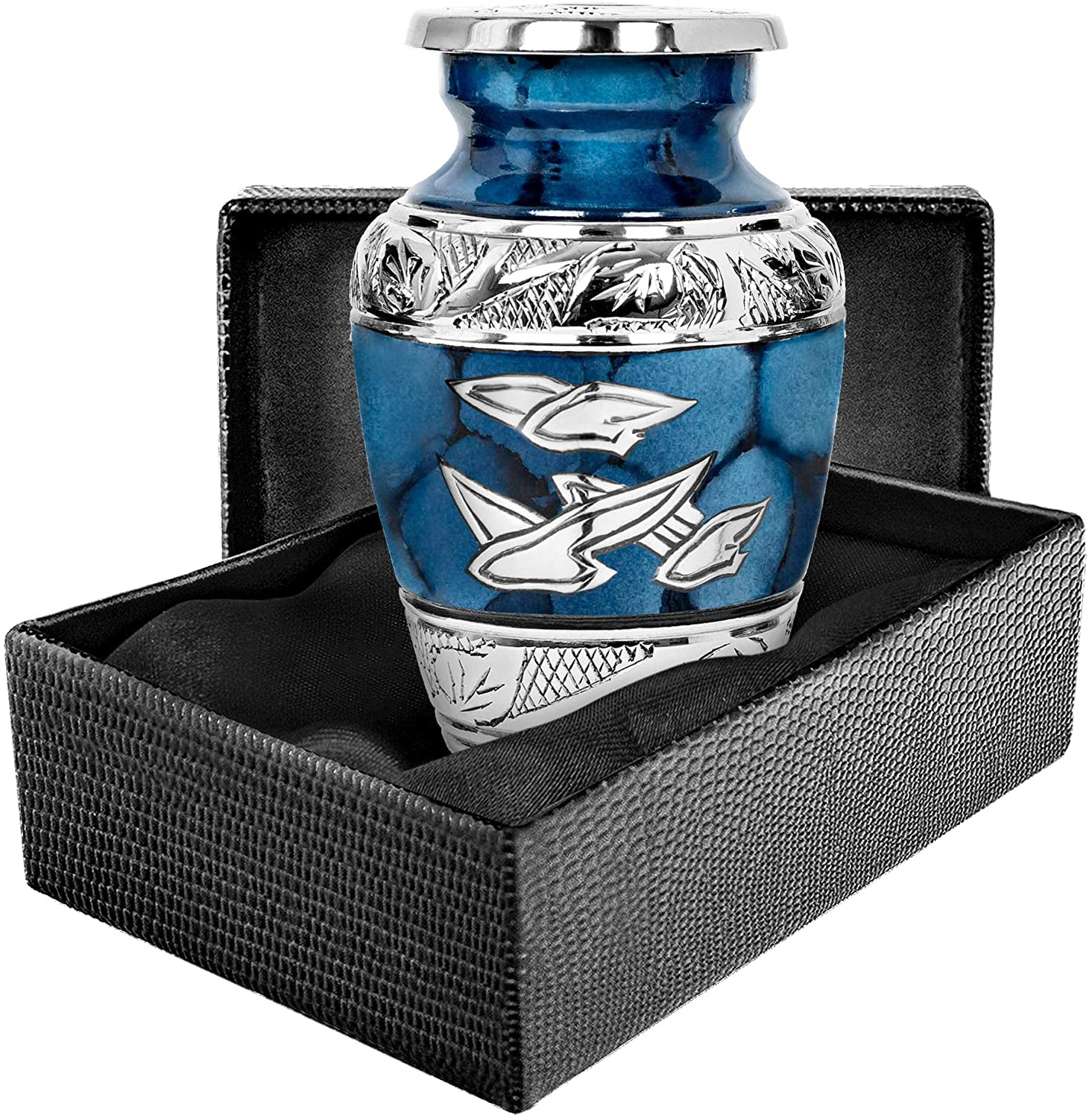 Trupoint Memorials Heavenly Peace Dark Blue Wings Small Keepsake Urn ... Trupoint Memorials Heavenly Peace Dark Blue Wings Small Keepsake Urn ...