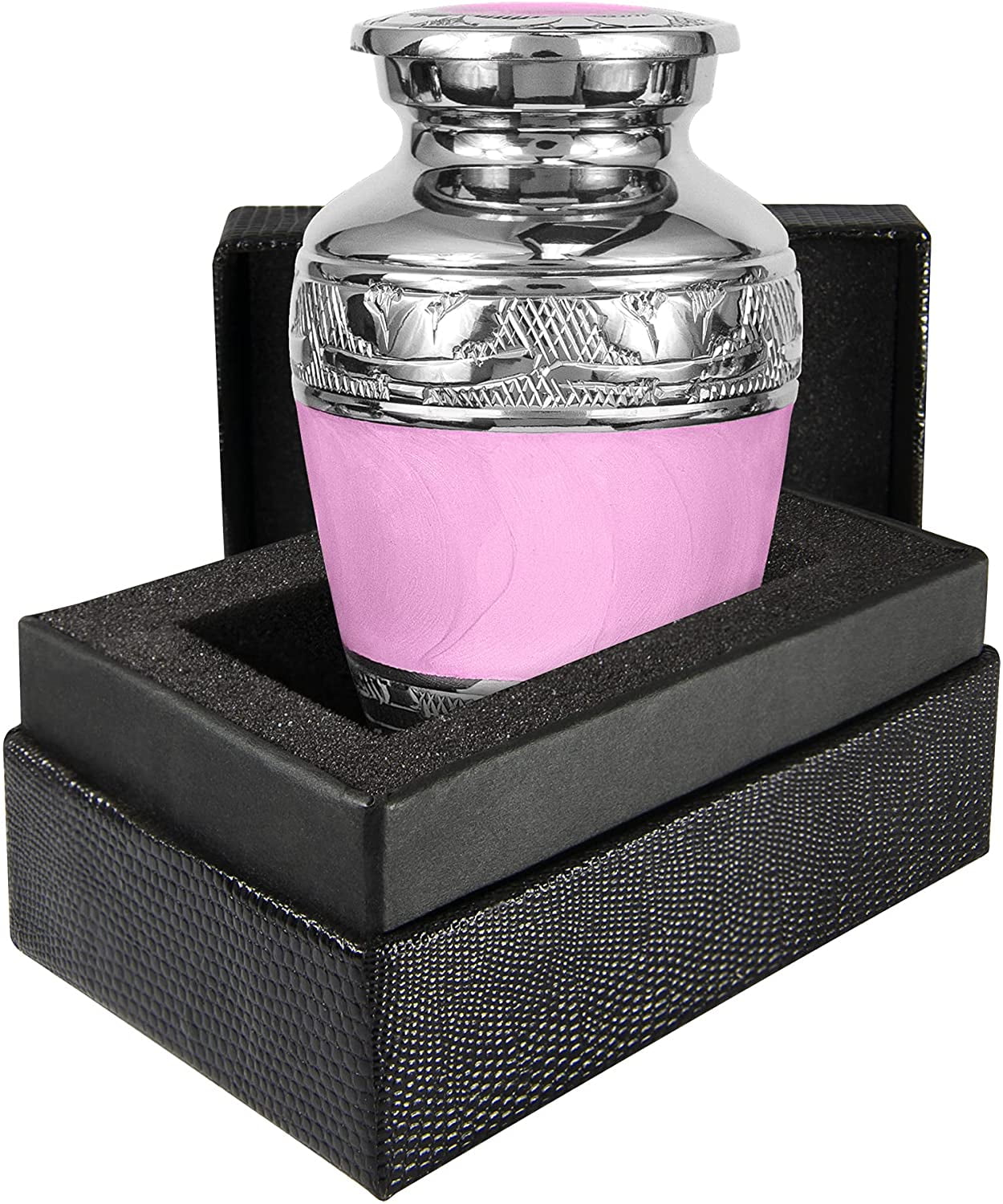 Trupoint Memorials Hugs and Kisses Light Pink Small Keepsake Urn for ...