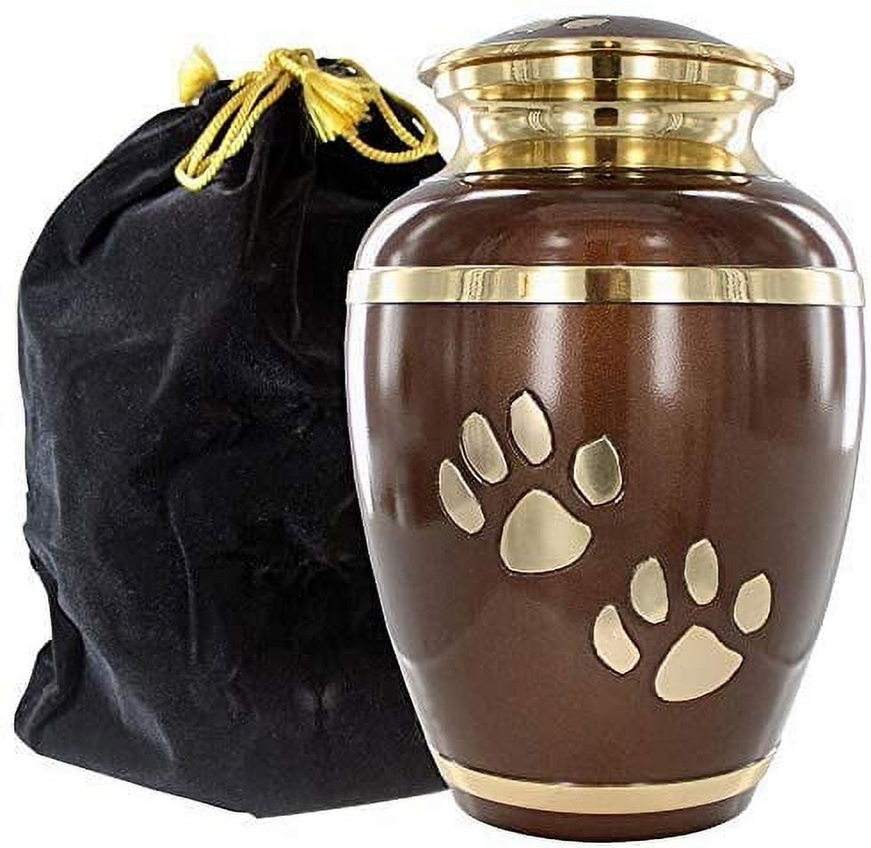 Trupoint Memorials Large Brown Pet Cremation Urn for Large Animals ...