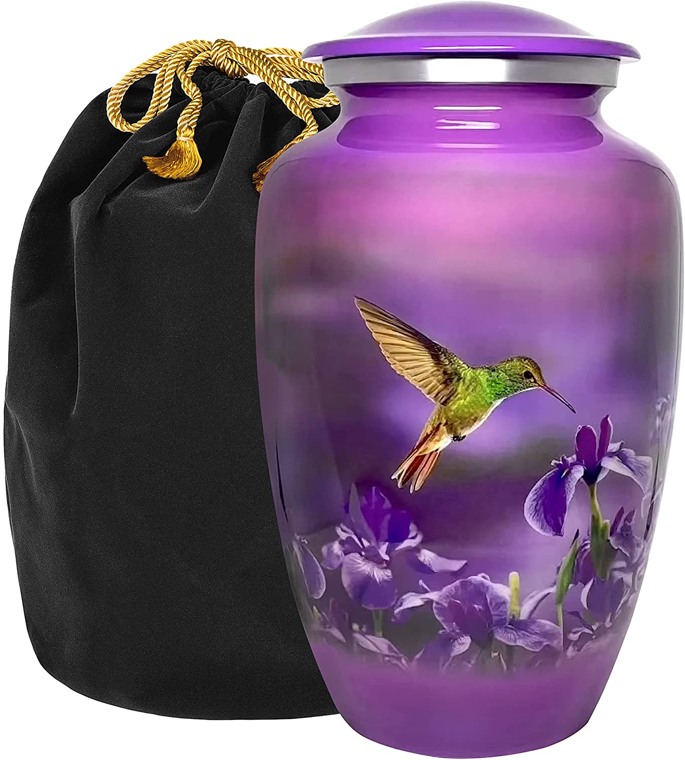 Urnsdirect2u Blue Hummingbird Adult Cremation Urn, 220 cubic inches ...