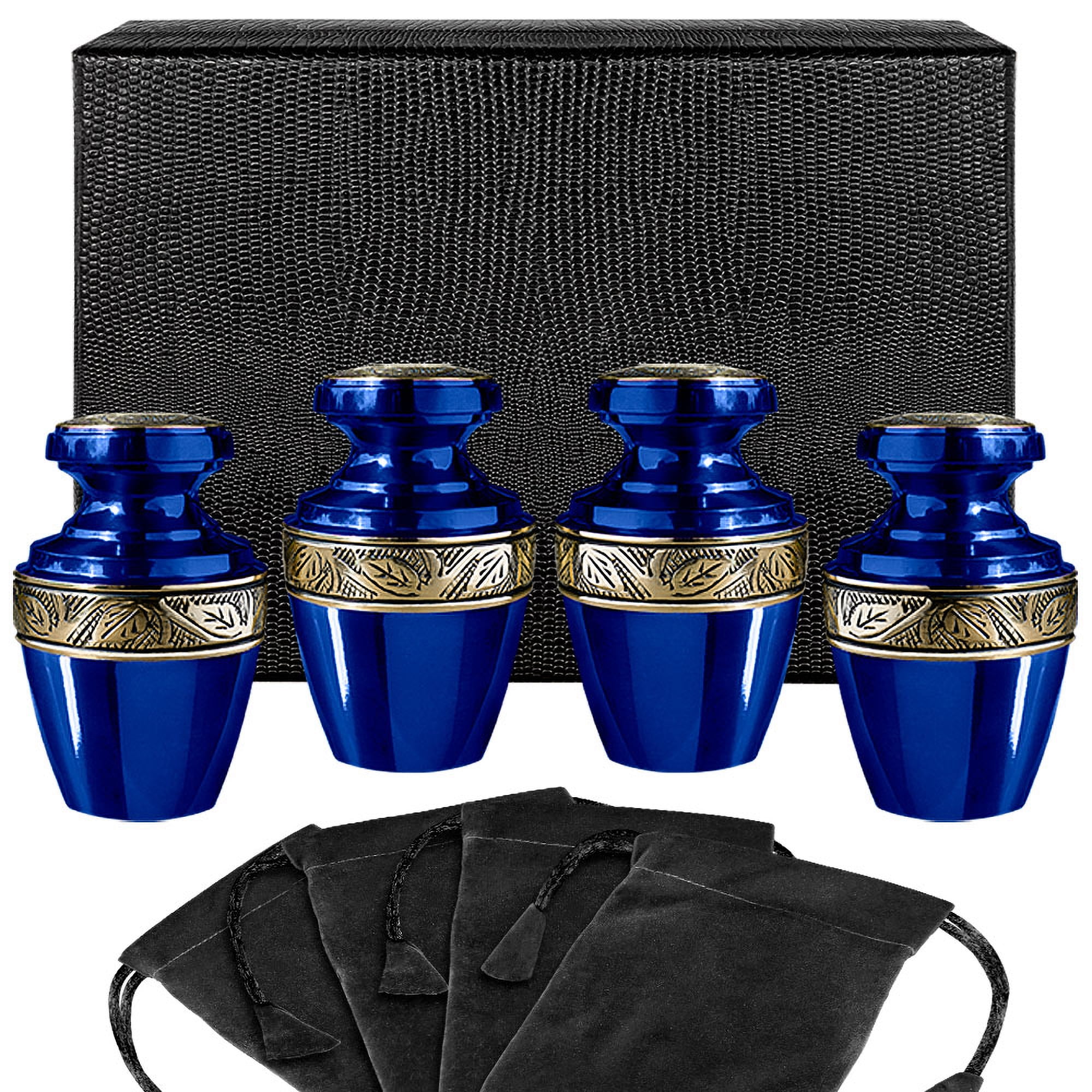 Trupoint Memorials Serenity Blue Small Keepsake Urns for Human Ashes ...