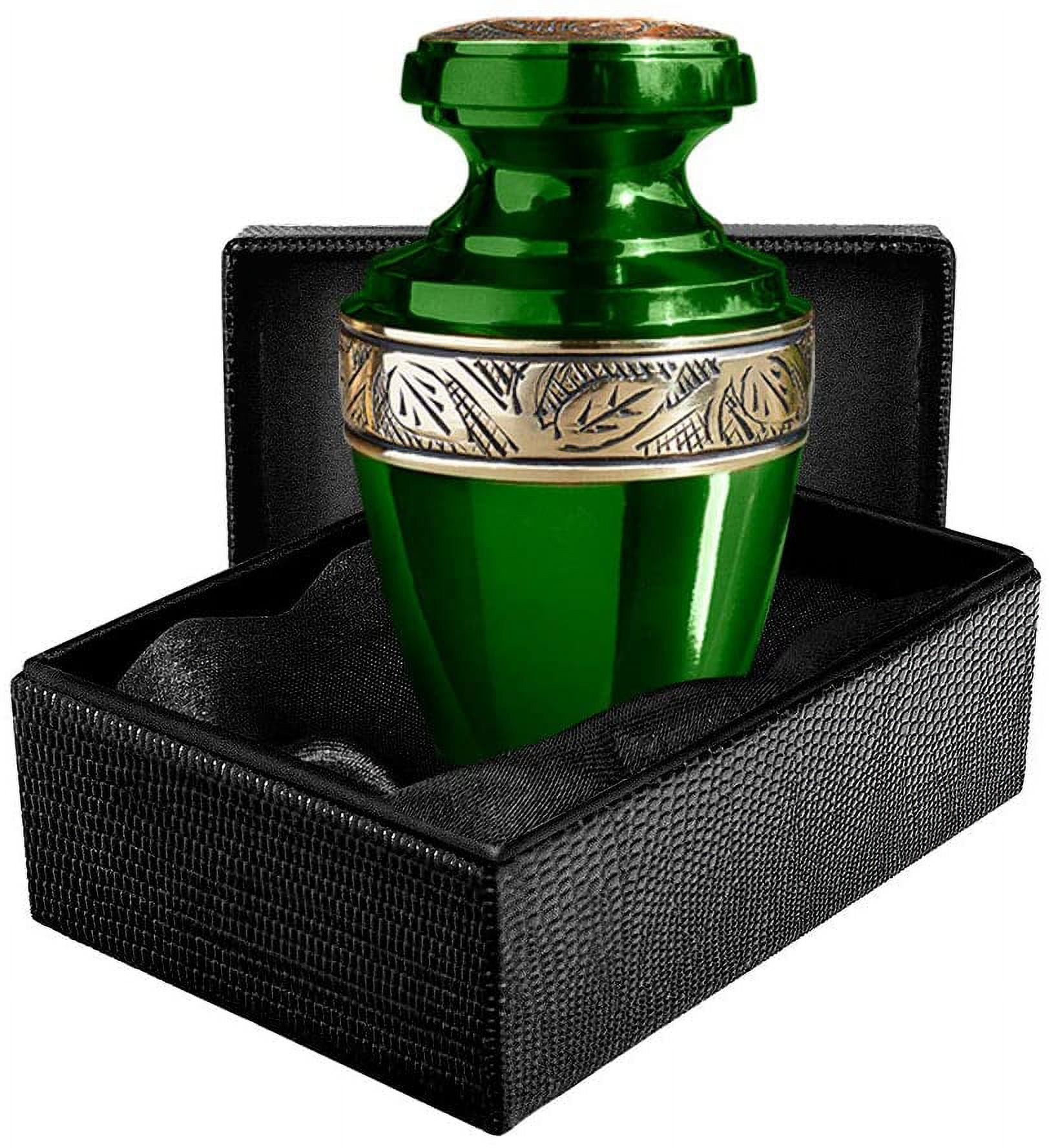 Trupoint Memorials Serenity Green Beautiful Small Mini Keepsake Urn for ...