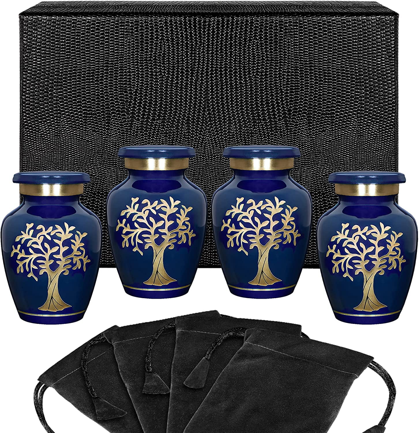 Trupoint Memorials Tree of Life Blue Small Keepsake Urns for Human ...