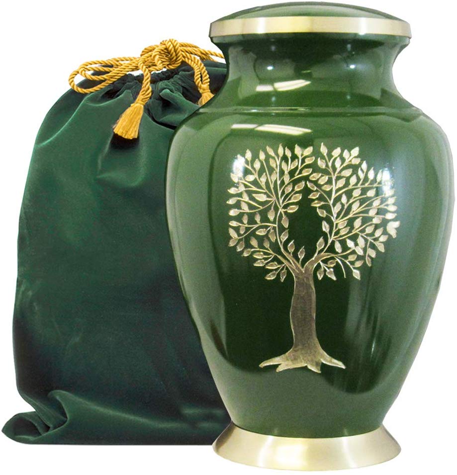 Urns Direct 2U Autumn Falling Leaves Adult Cremation Urn, 220 cu in ...