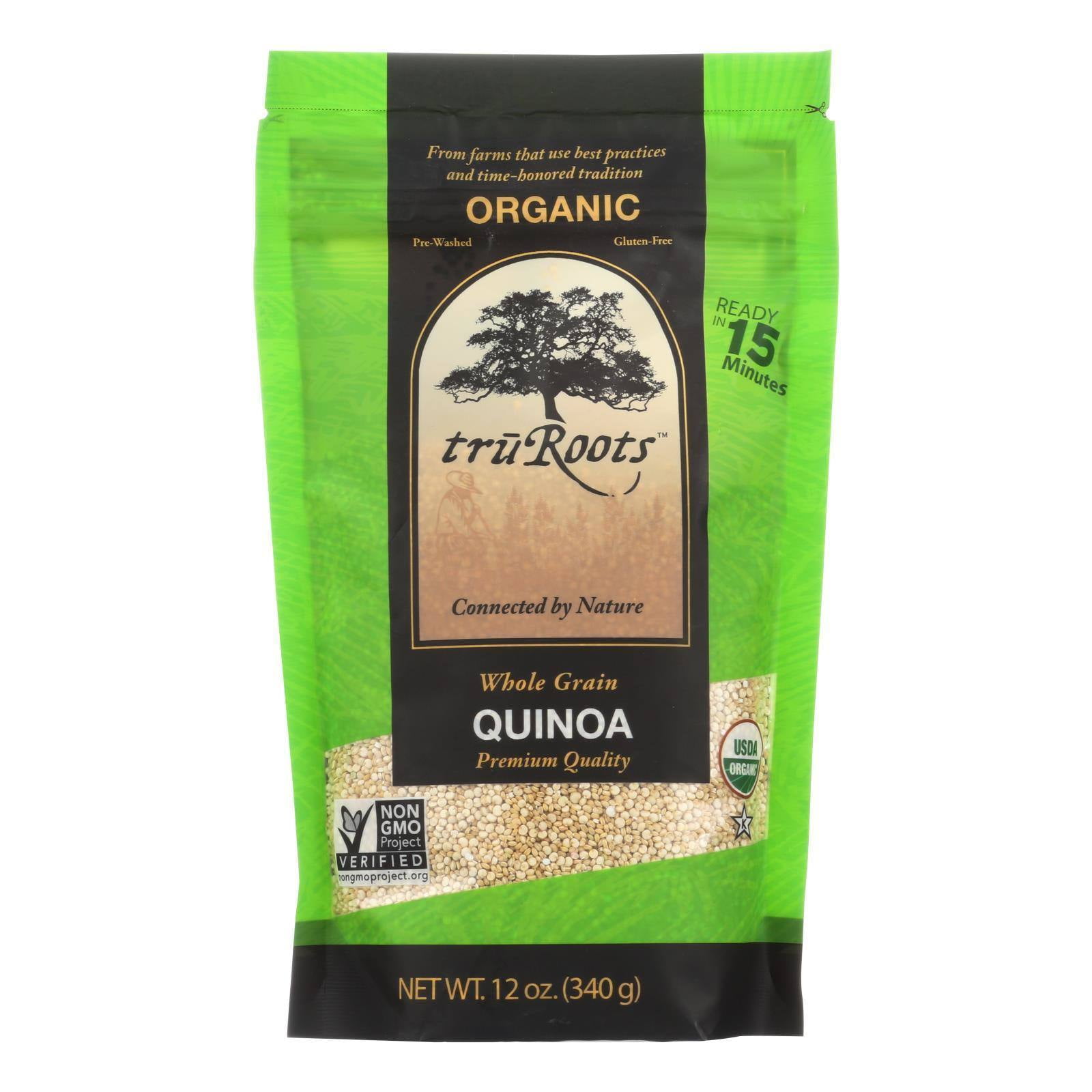 Truroots Organic Quinoa - Whole Grain - Case of 6 - 12 oz. - Walmart.com