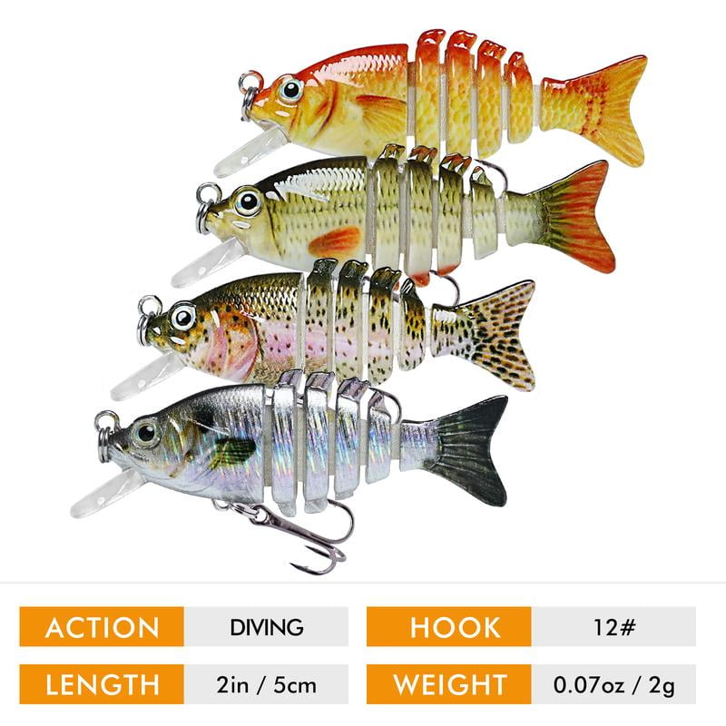 Truscend 2'' Micro Jointed Swimmax in Freshwater,Lifelike Tilapia ...