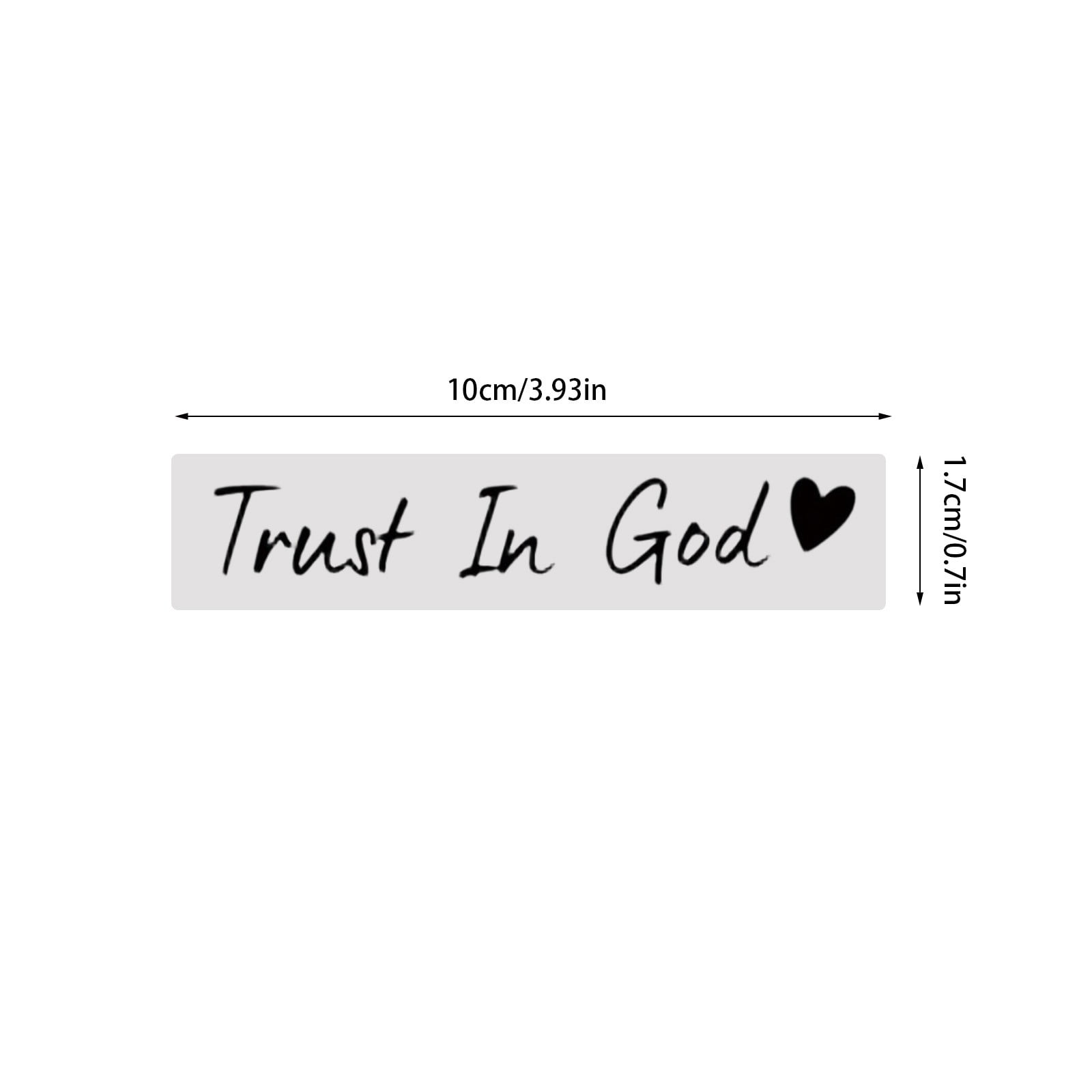 Trust In God Driving Safe Mirror Sticker – Rear View Mirror Sticker ...