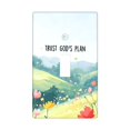 Trust Gods Plan Floral Single Toggle Light Switch Plate, 1 Gang Outlet ...
