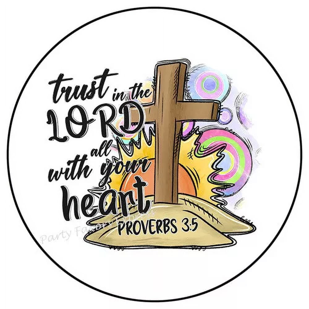 Trust In The Lord All With Your Heart Stickers Party Favor Phone Decal ...