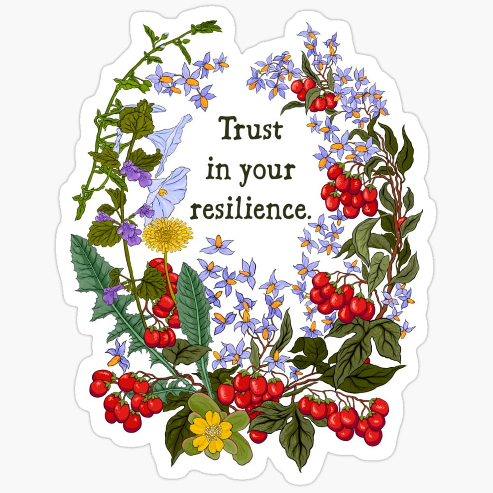 Trust In Your Resilience Sticker Phone Decal Water Bottle Stickers Car ...