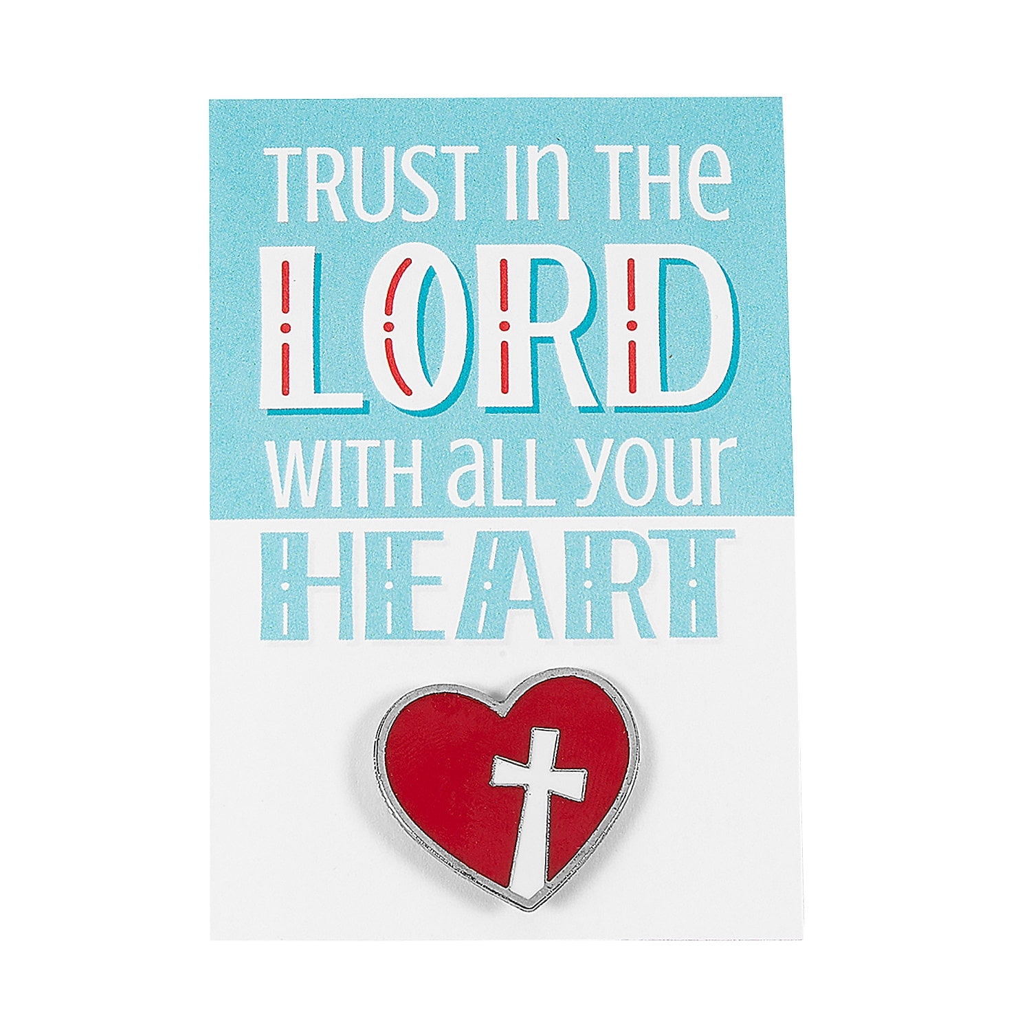 Fun Express Trust In the Lord with All Your Heart Pins with Card - Set ...
