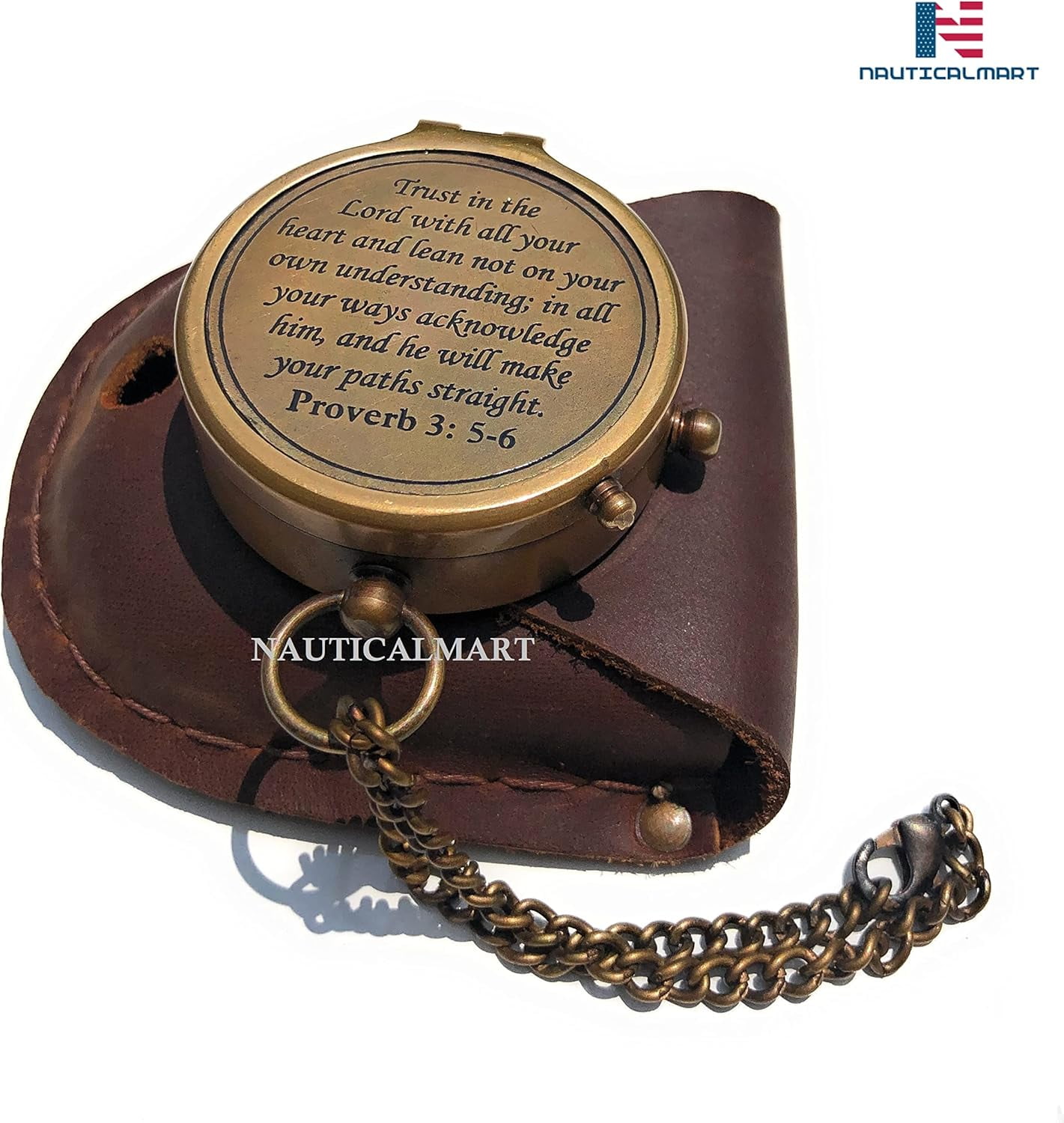 Trust in The Lord Engraved Compass, Proverbs 3: 5-16 Graduation Gift ...
