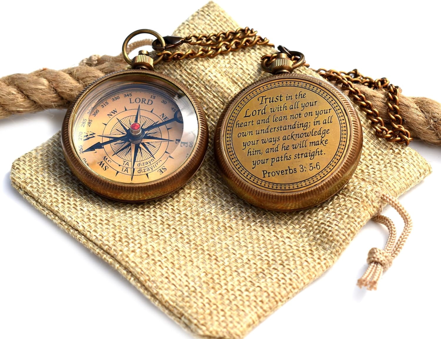Trust in The Lord With All Your Heart - Proverbs 3:5-6 Quote Engraved ...