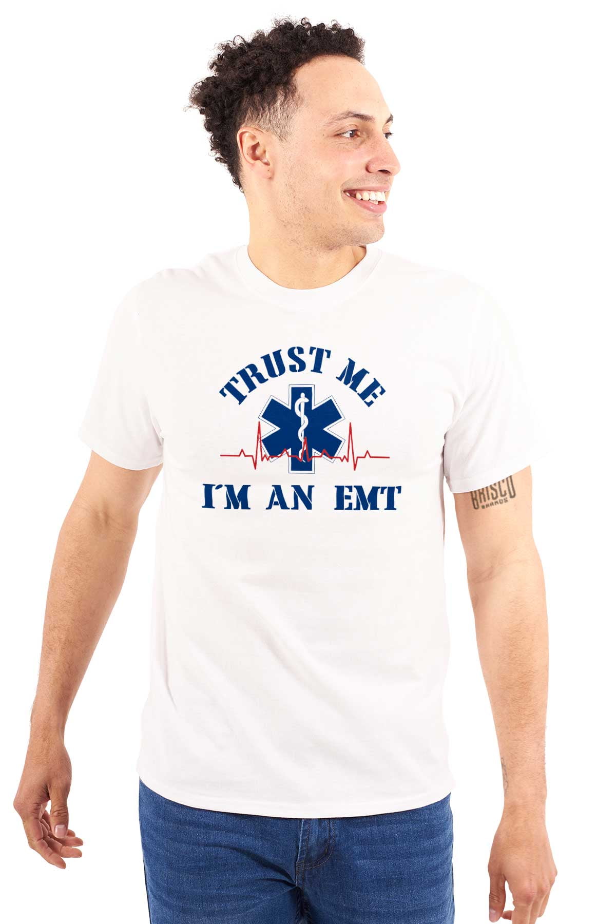 Trust Me An EMT Emergency Medical Tech Men's Graphic T Shirt Tees ...