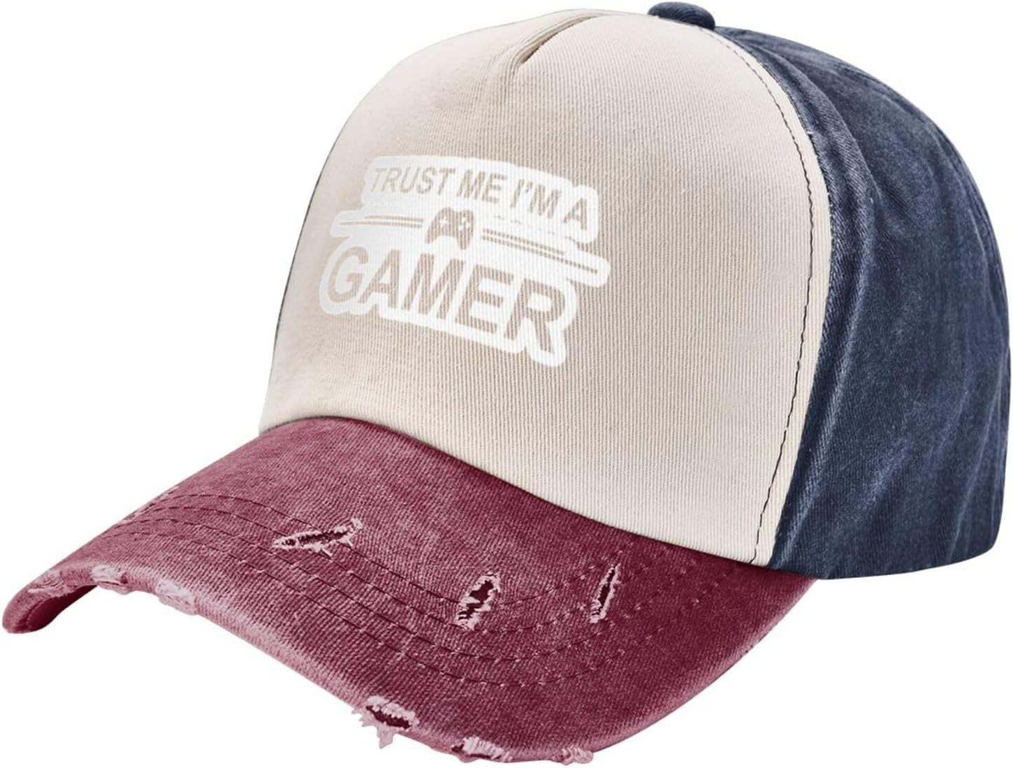 Trust Me, I'm A Gamer Adjustable Cowboy hat Washed Baseball Cap Outdoor ...