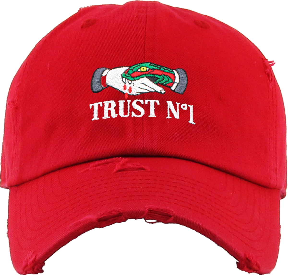 Trust No1 Snake Vintage Distressed Dad Hat Cotton Adjustable Baseball ...