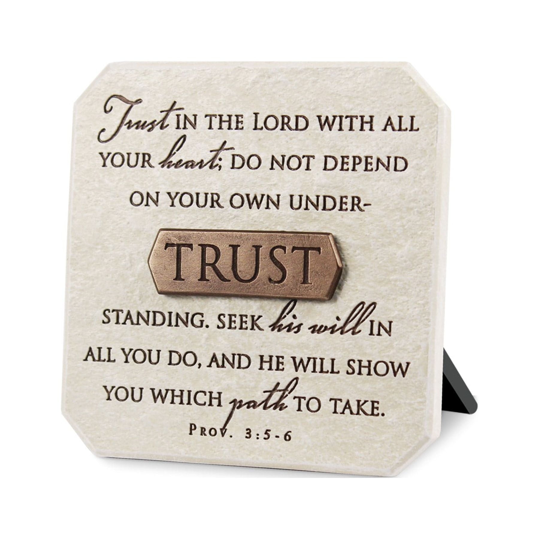 Trust Plaque With Bronze Title Bar - Walmart.com